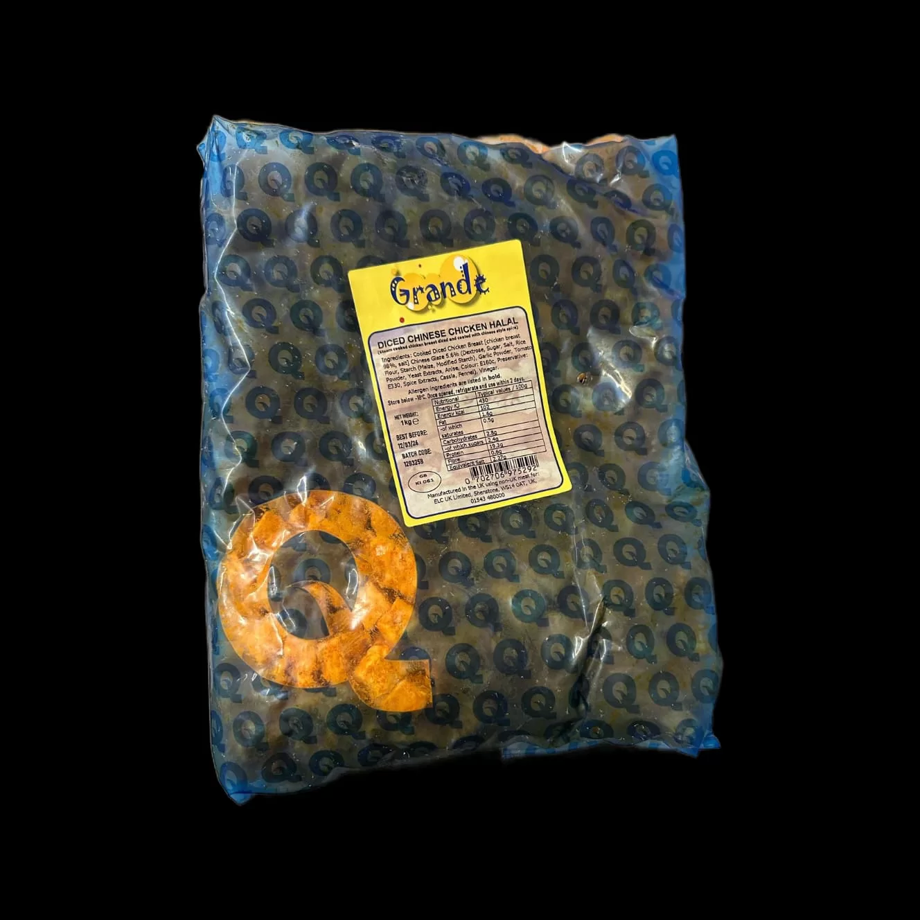 Grande Diced Chinese Chicken Halal 1kg - ELC UK LTD