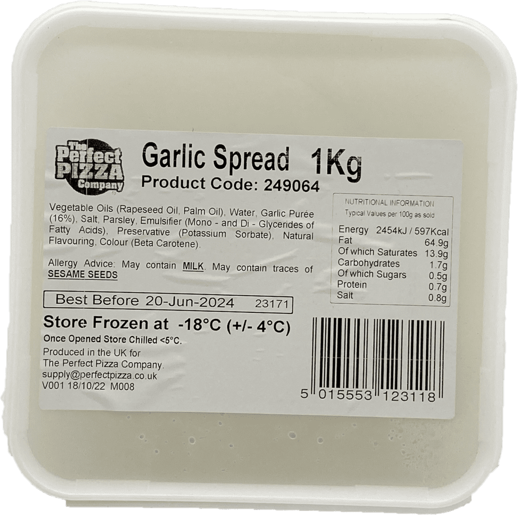 Grande Garlic Spread 1Kg Tub PP Type - FROZEN - ELC UK LTD