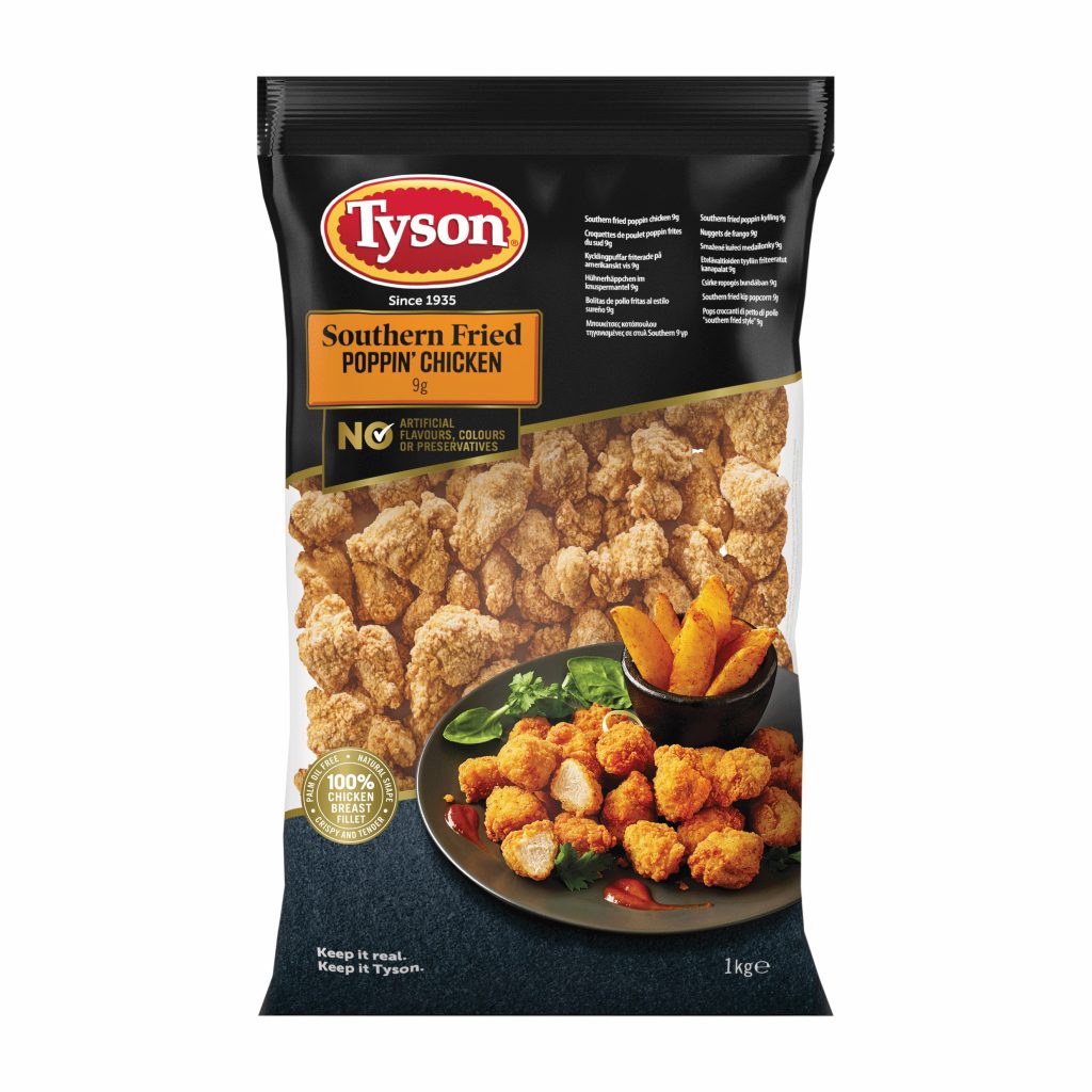 Tyson Poppin Chicken 10x1kg HALAL – Box - ELC UK LTD